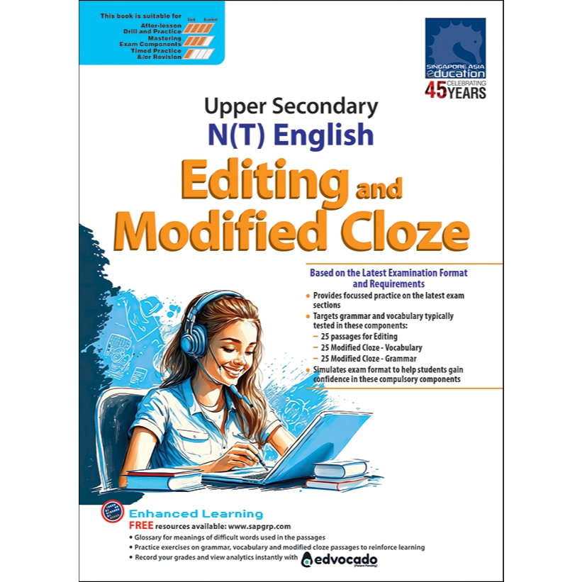 Upper Secondary N(T) English Editing and Modified Cloze | Skill-based ...