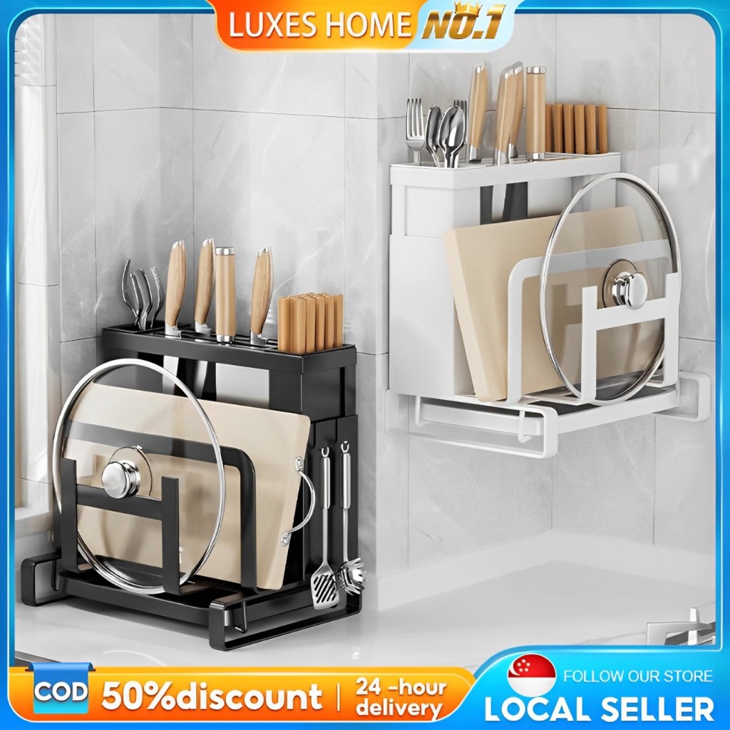 Stainless Steel Kitchen Rack Knife Holder Kitchen Tool Storage Spoon ...