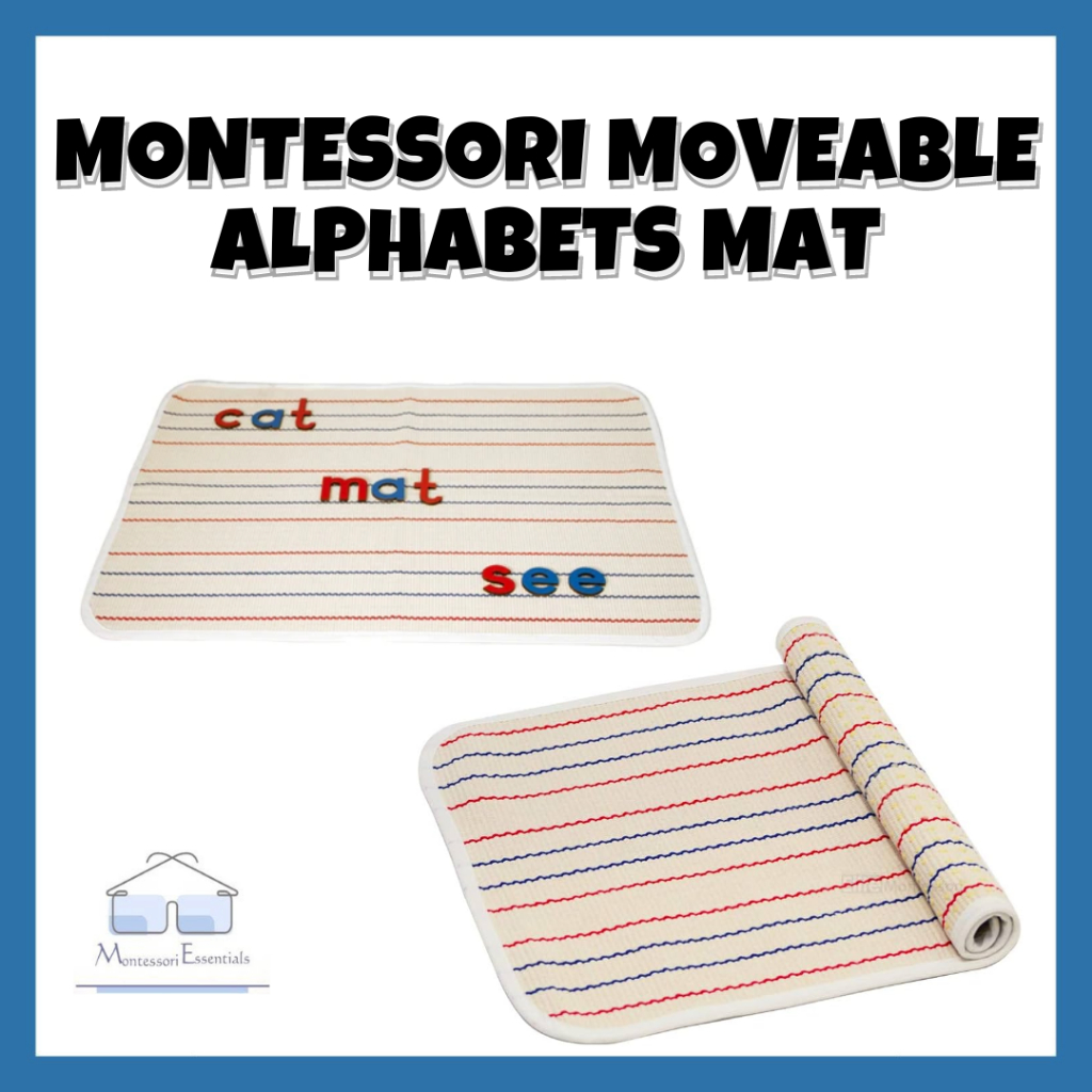 Montessori Moveable Alphabets Mat Cotton Woven Spelling Mat Children ...