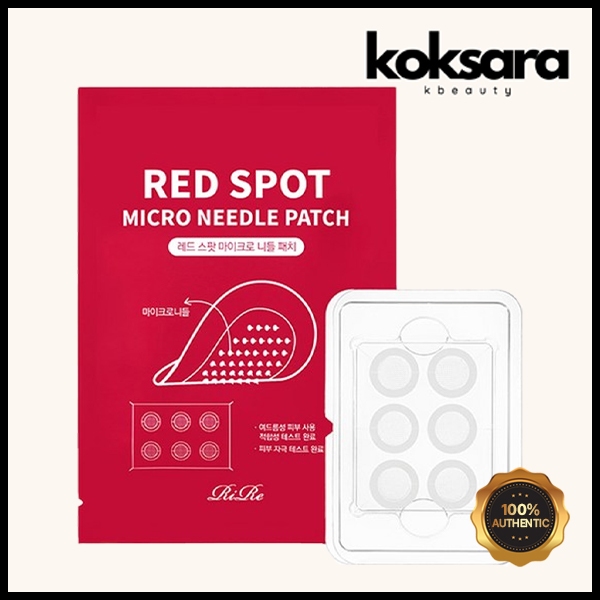 Rire Red Spot Micro Needle Patch 6ea | Shopee Singapore