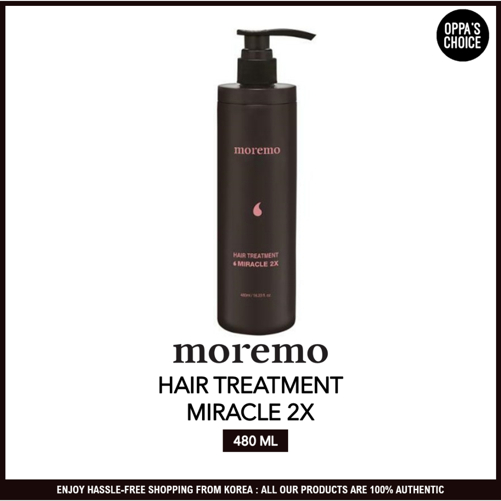MOREMO HAIR TREATMENT MIRACLE 2X JUMBO SIZE 480ML + 60ML💗 | Shopee ...