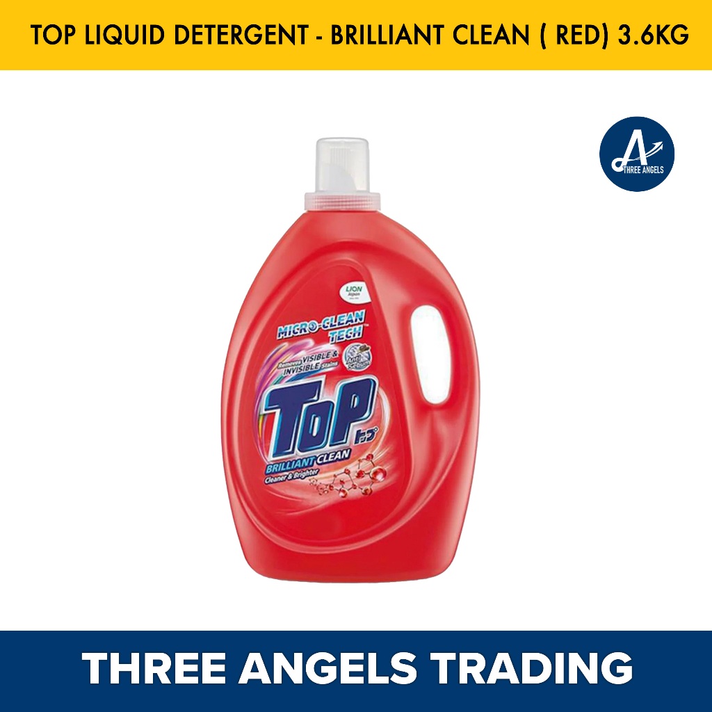 TOP Liquid Detergent - Brilliant Clean ( Red) 3.6kg | Shopee Singapore