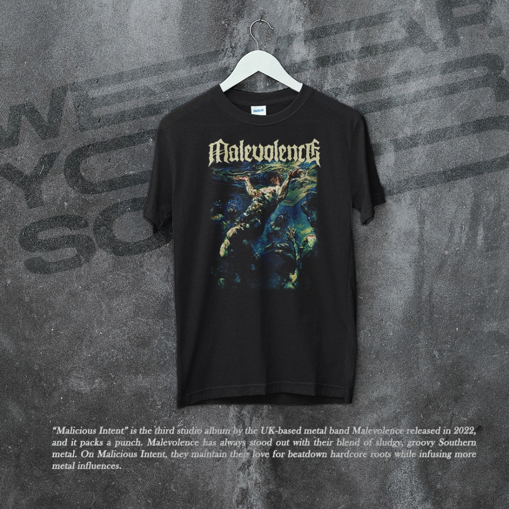 Malevolence 2022 Malicious Intent Band Tshirt | Shopee Singapore