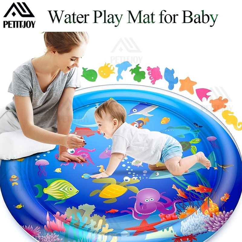 【SG】Water Mat Baby Water Play Mat for Baby Mat Baby Playmat Tummy Time ...