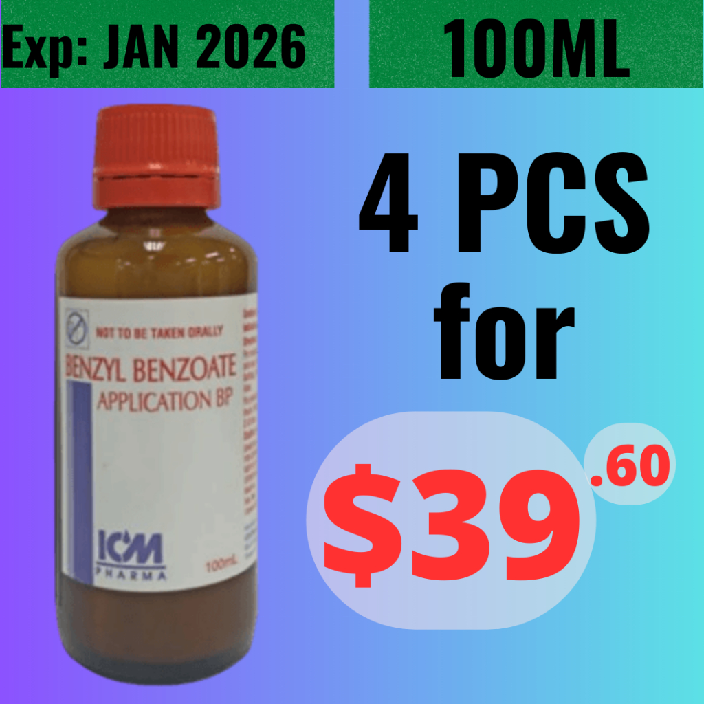Benzyl Benzoate 25% Emulsion 100ml Scabies Pediculosis Lice | Shopee ...