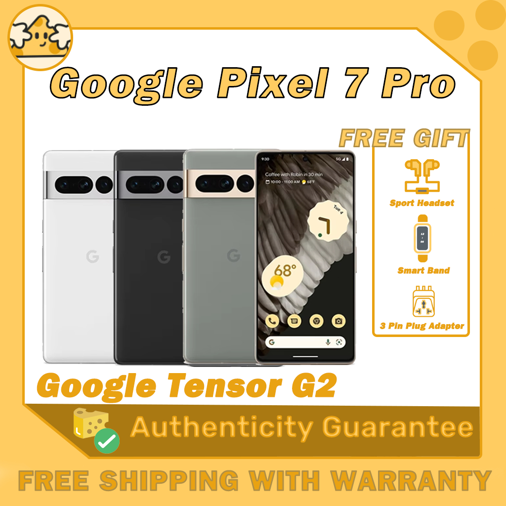 Google Pixel 7 Pro Google Tensor G2 Cell Phone 6.7Inch 120Hz LTPO AMOLED Screen 5003mAh Battery ...
