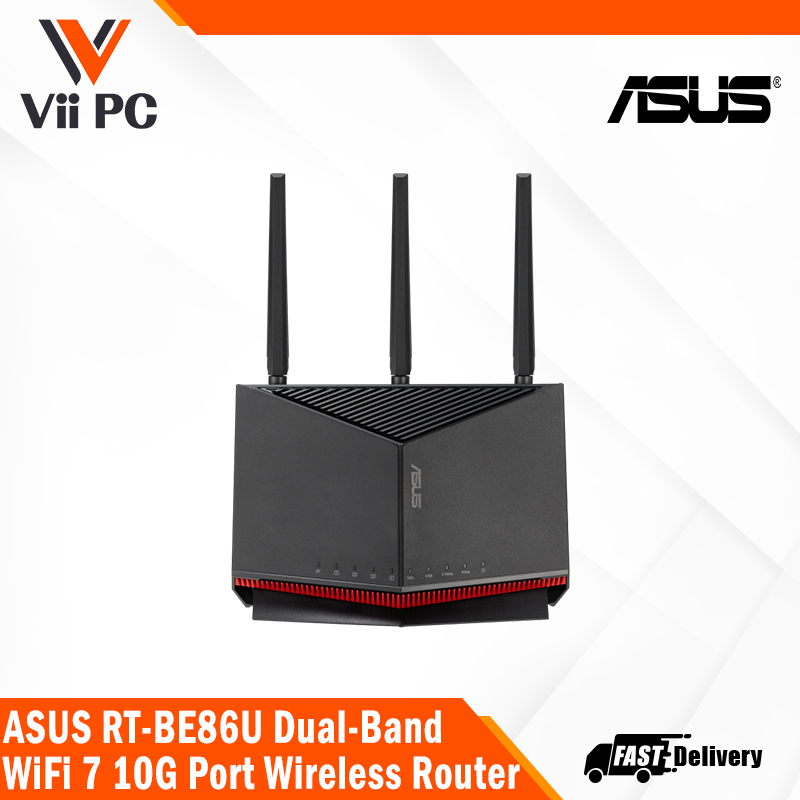 ASUS RT-BE86U Dual Band WiFi 7 Wireless Router | Shopee Singapore
