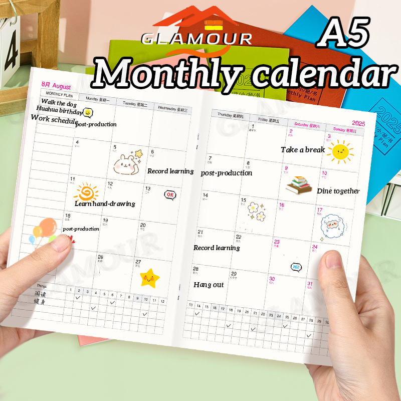 [SG] 2026 Monthly Planner Book Monthly Schedule Planner Daily Planner ...