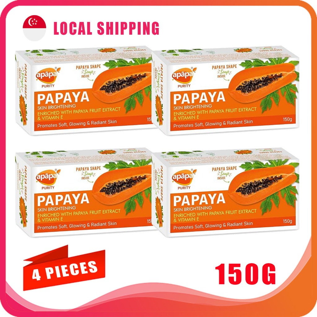Apapa Papaya Skin Brightening Soap (4 x 150g) | Shopee Singapore