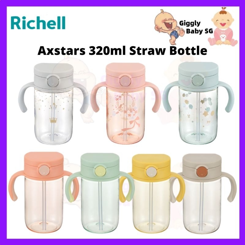 RICHELL AXSTARS 320ml Straw Bottle for Children/ Kids | Shopee Singapore