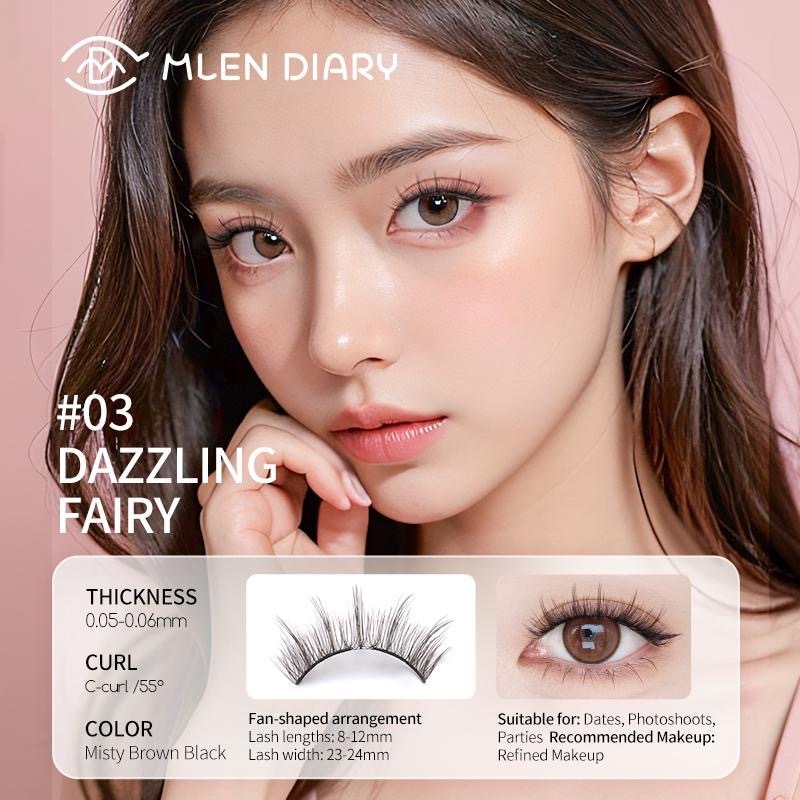 [WELCOME SET - NATURAL] MLEN 4th Gen Magnetic Lashes (Dazzling Fairy ...