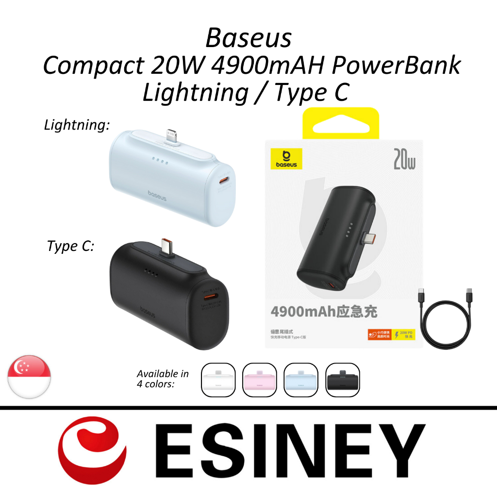 [SG Store] Baseus Compact Fast Charging 3C Power Bank CCC Certification ...