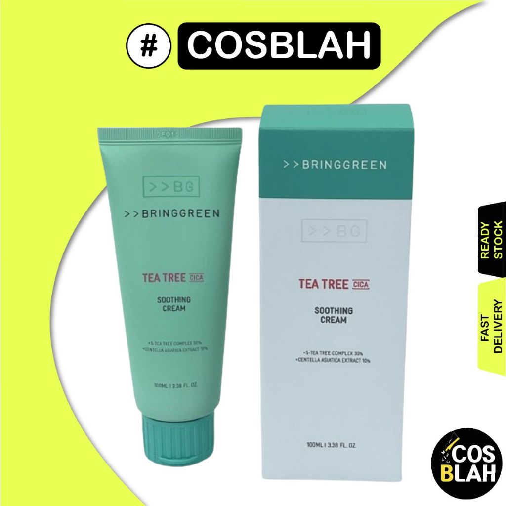 Bring Green Tea Tree Cica Soothing Cream 100ml | Shopee Singapore