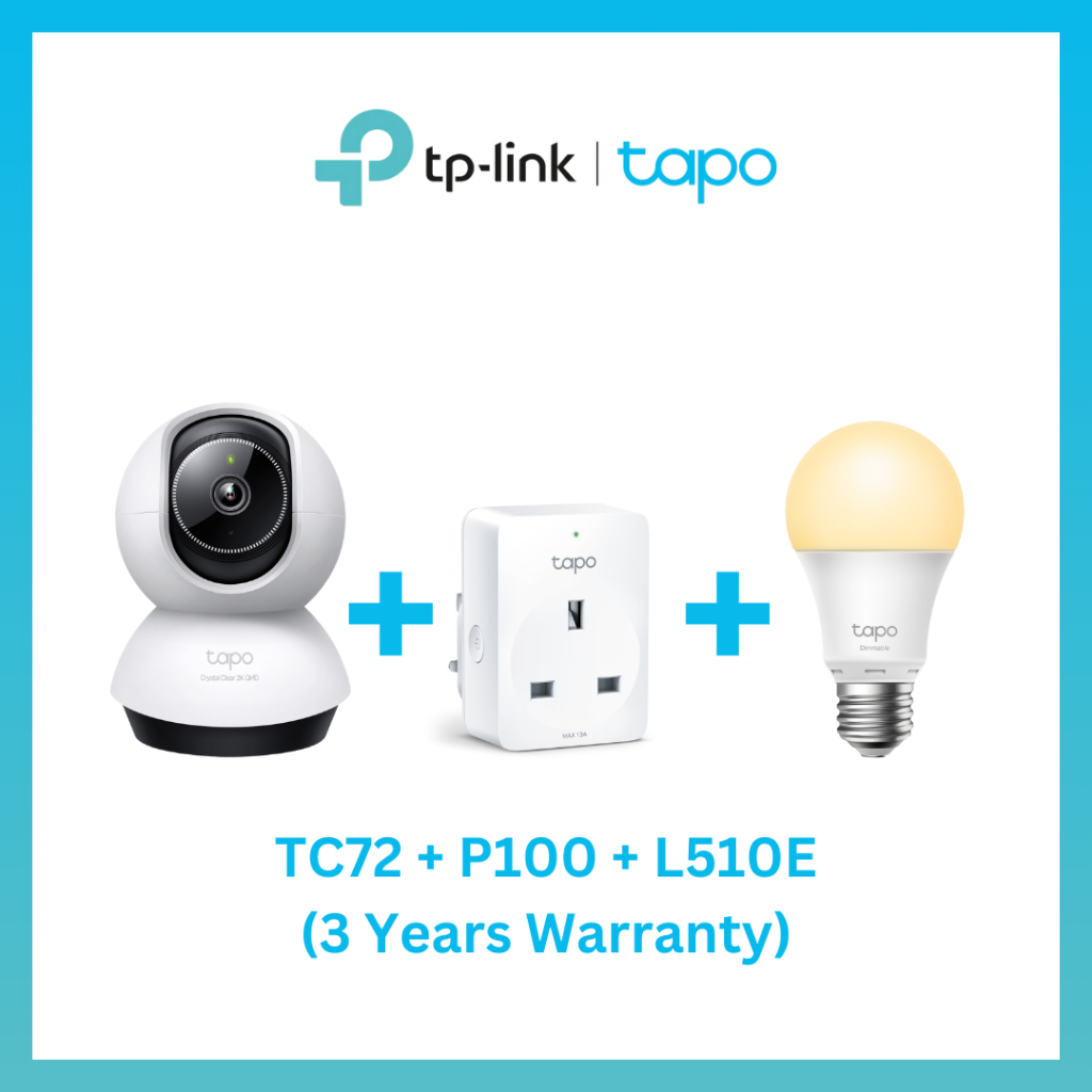 [No.1 in SG] TP-Link Tapo 360 WIFI 2K QHD AI Home Security IP Camera TC70/TC71/TC72/C210/C211 ...