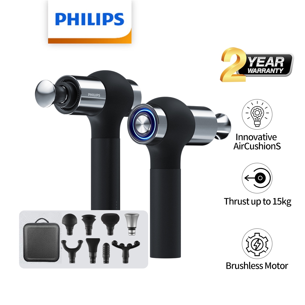 Philips Professional Massage Gun Deep Muscle High Vibration Recovery ...