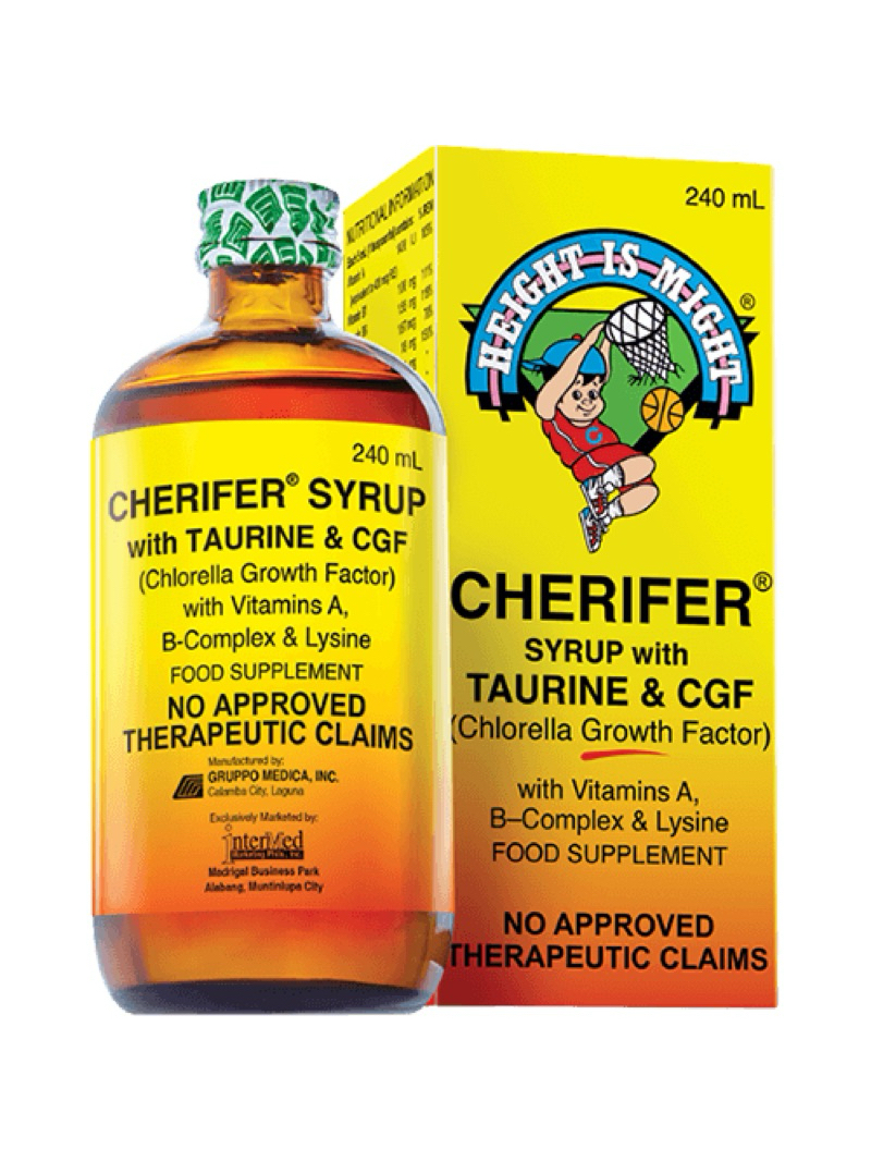 CHERIFER Forte with Zinc and Cherifer Cgf 240ml multivitamins | Shopee ...