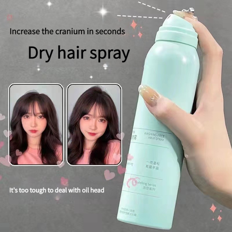 No Washing Hair Air Fluffy Spray Oil Removal Cleaning Spray Lasting Oil ...