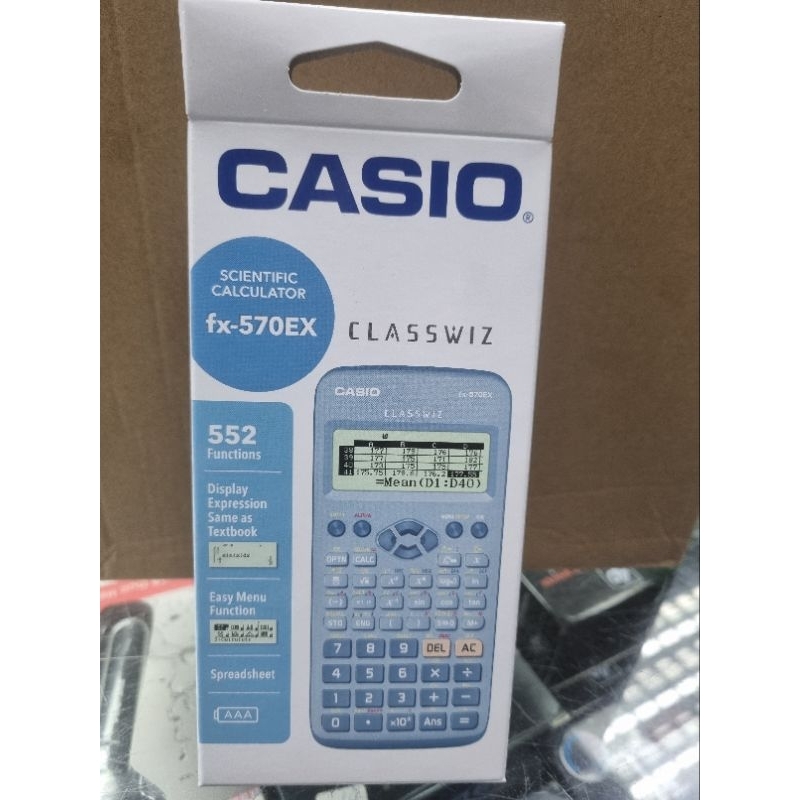 Casio FX-570EX Scientific Calculator (Blue) | Classwiz | High-Speed ...