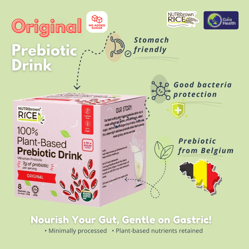 NutriBrownRice® - Original Nutri Brown Rice Drink (Prebiotic, No Sugar ...