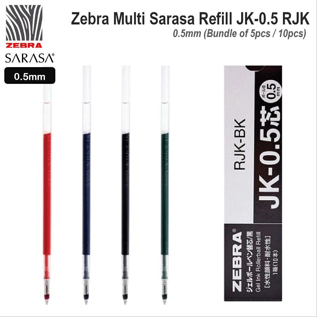 Zebra Multi Sarasa Refill JK-0.5 / RJK5 0.5mm for SARASA Multi Color ...