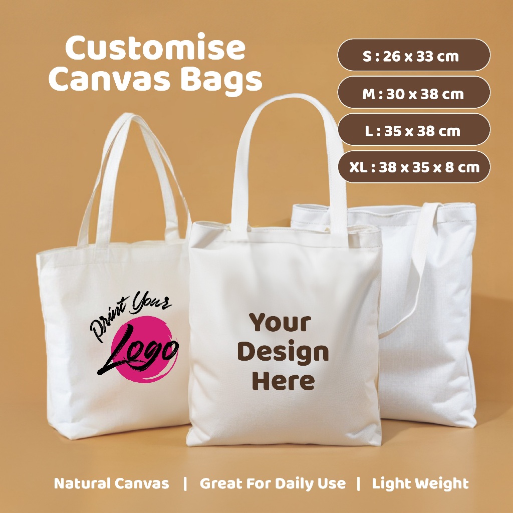 Customised tote bag | personalised tote bag | Shopee Singapore