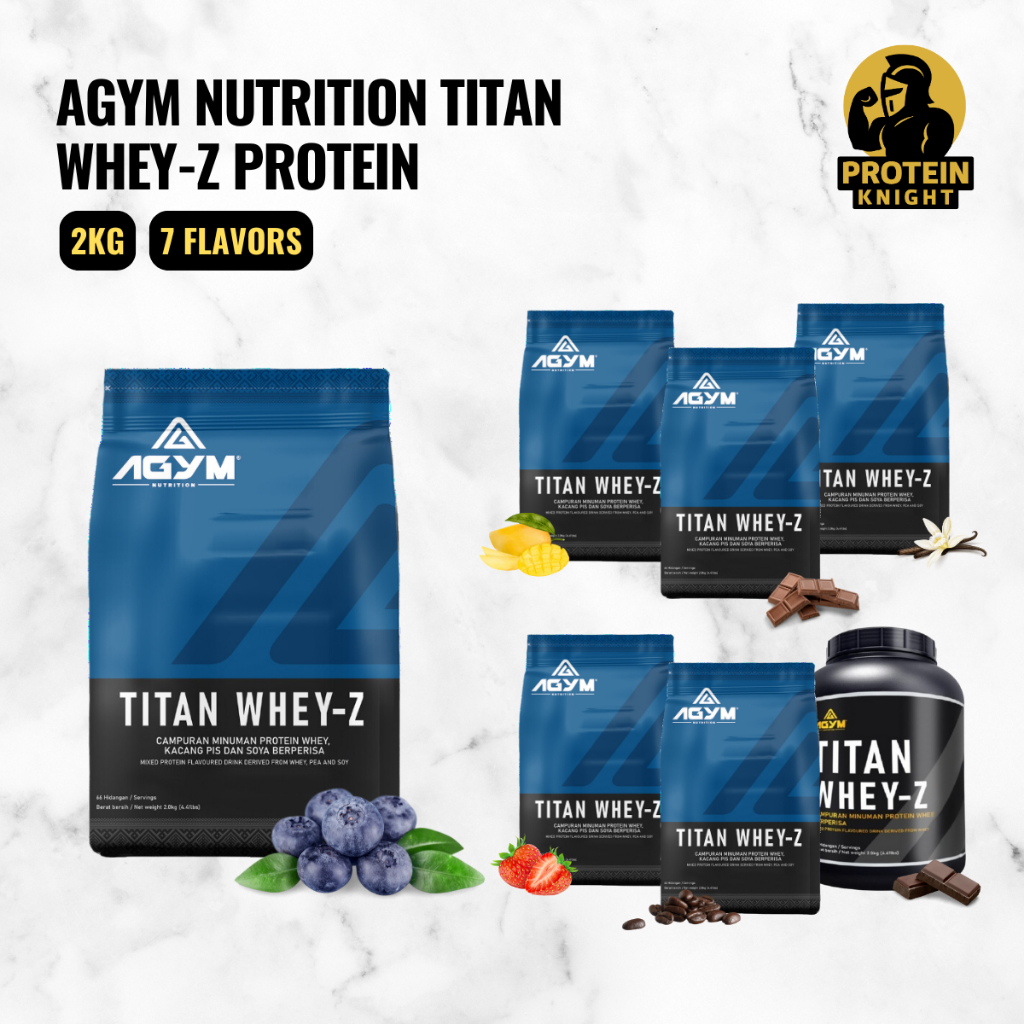 AGYM Nutrition Titan Whey-Z Protein Muscle-Building Formula Premium ...