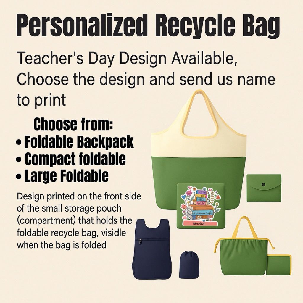 Personalized Foldable Recycle Bag |Foldable Backpack Recycle Bag ...
