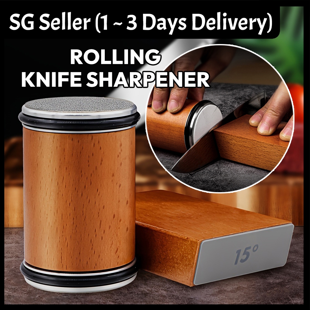 Rolling Knife Sharpener | Sharpening Stone | Magnetic Knife Sharpener ...