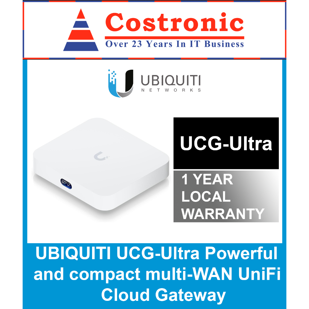 UBIQUITI UCG-Ultra Powerful and compact multi-WAN UniFi Cloud Gateway ...