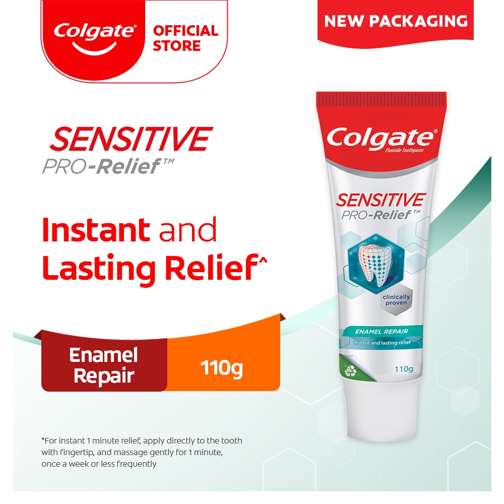Colgate Sensitive Pro Relief Enamel Repair Toothpaste 110g | Shopee ...