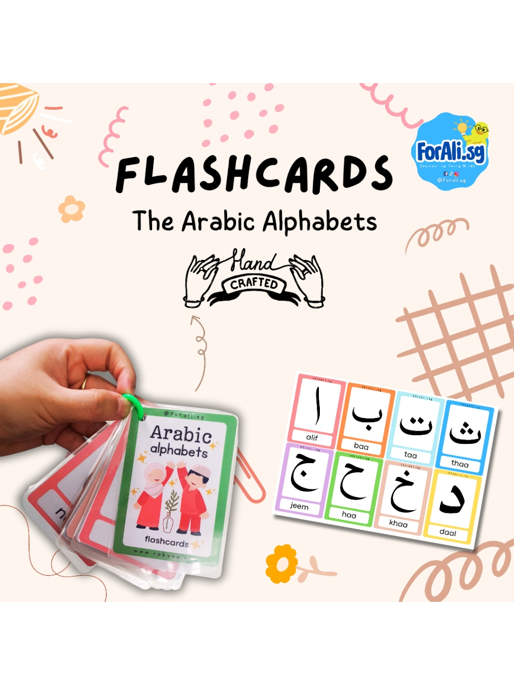 ARABIC ALPHABETS FLASHCARDS | Shopee Singapore
