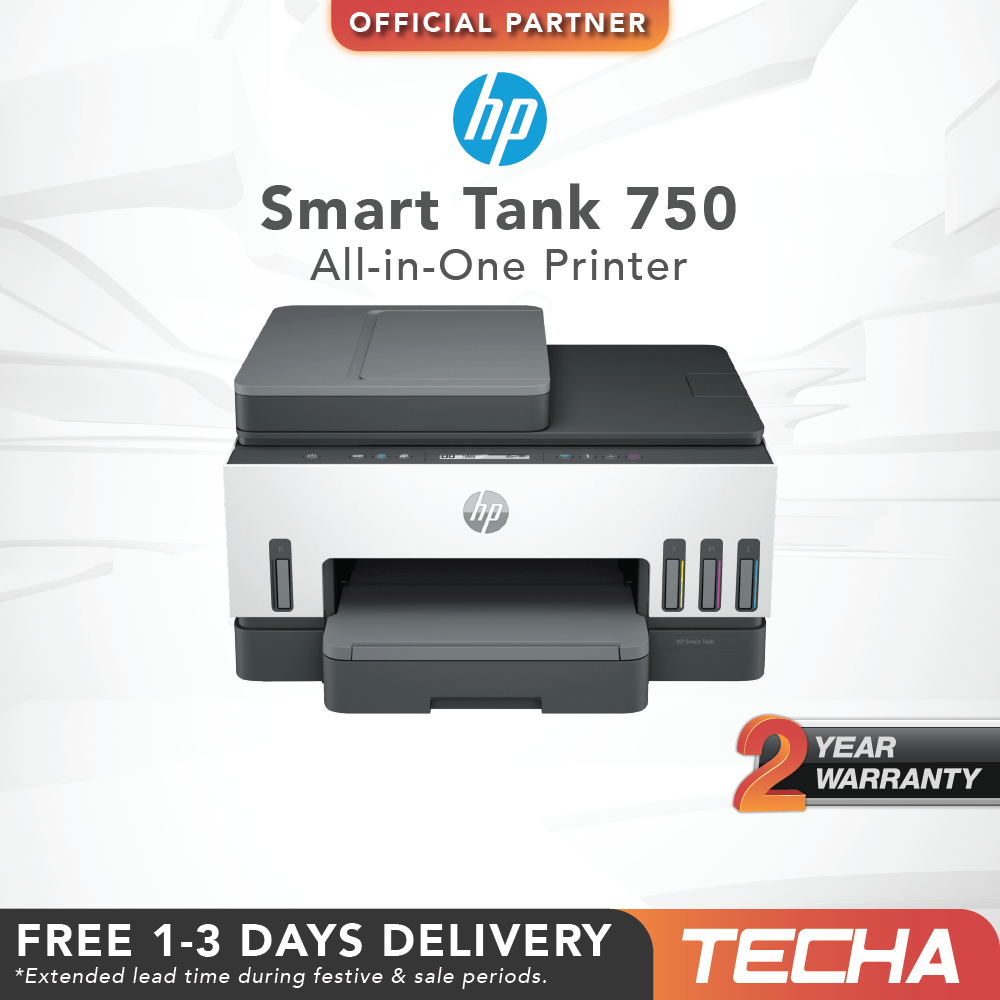 [FAST SHIP] HP Smart Tank 750 | Wi Fi Duplex | All-in-One Printer with ...