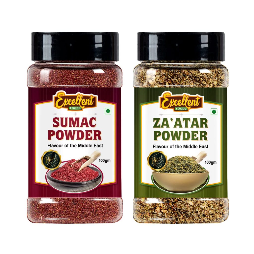 EXCELLENT FOODS - Set Of Sumac Powder & Za'Atar Powder 200G (100gram X ...