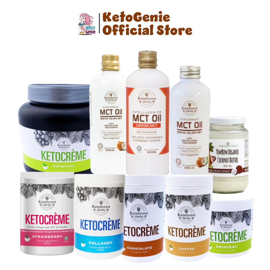 Rainforest Herbs MCT Oil/ C8 /MCT Powder / Coconut Butter - Halal Zero ...