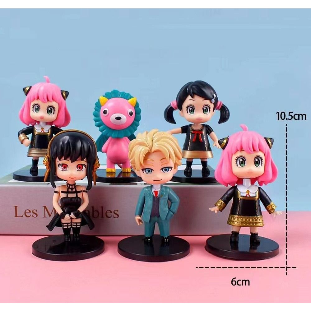 Spy x Family / Anya Figurines / Cake Toppers (6 Pcs a Set) | Shopee ...