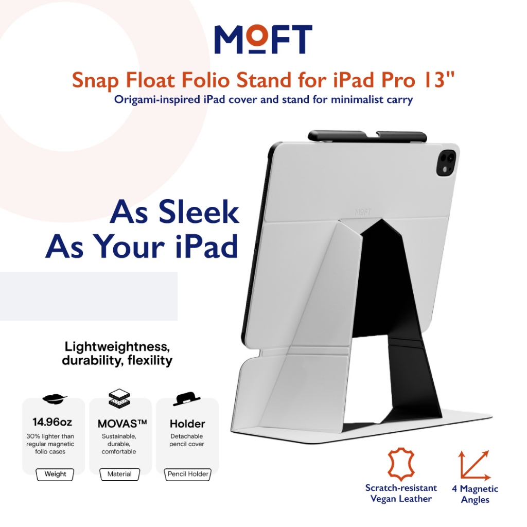 Moft Float Folio Case for iPd Pro 13"/ Air 13" 2024 / Pro 12.9 3/4/5/6 Gen | Shopee Singapore