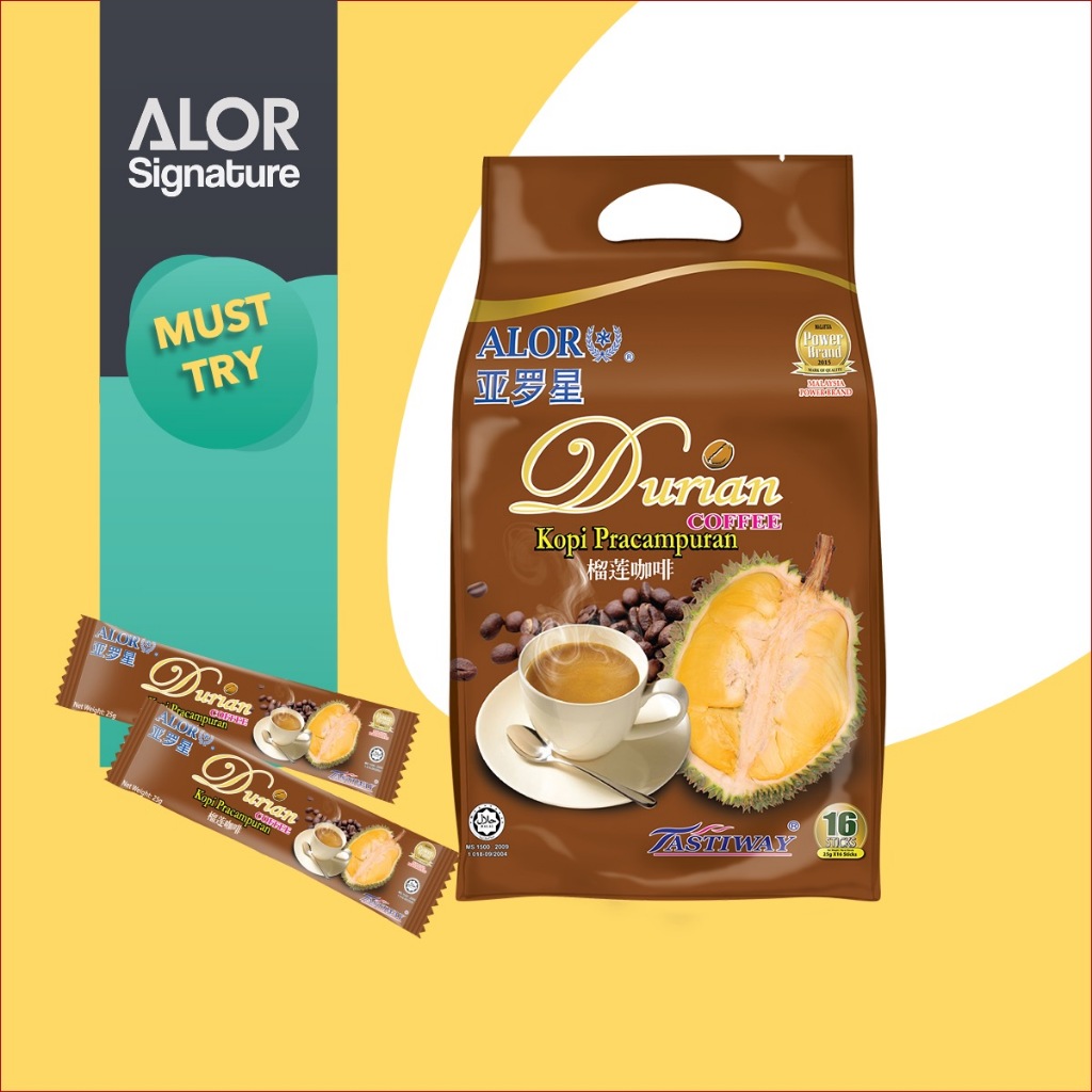 Alor Durian Coffee (25g x 16's) Halal Certified | Shopee Singapore