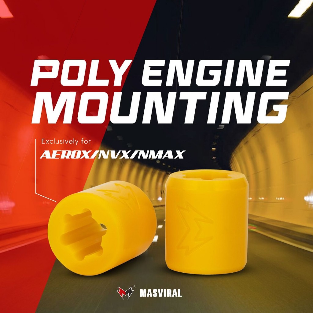 Masviral AEROX V1 V2 NMAX V2 POLY BUSH ARM/POLY ENGINE MOUNTING/POLY ...