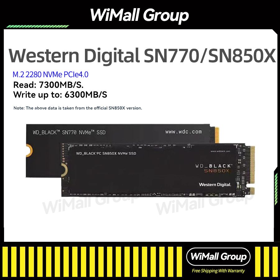 WD Black SN850X/SN770 SSD/SN7100 Western Digital SSD 1TB 2T M.2 2280 PCIe4.0 NVMe SSD Western ...