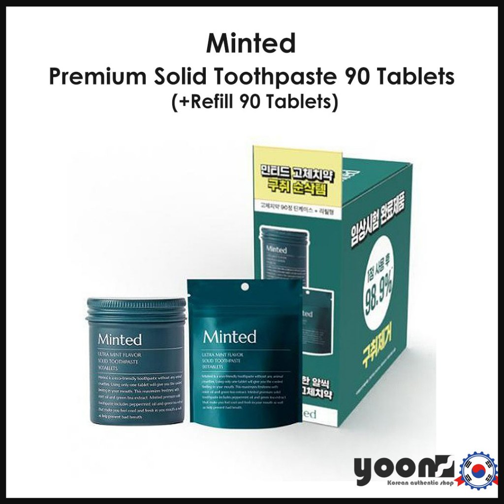 [Minted] Premium Solid Toothpaste 90 Tablets (+Refill 90 Tablets)_From ...