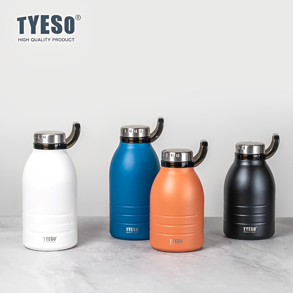 TYESO 1500ml Vacuum Insulated Tumbler Thermos Sport With Straw 304 ...