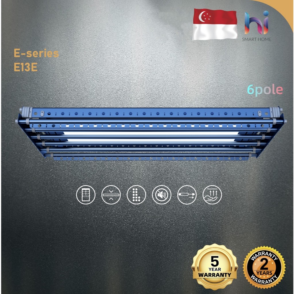 Orlant Smart Hanger【E13E Metal Grey Basic Function】4&6 Poles automated ...