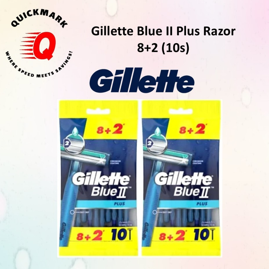 Gillette Blue II Plus Razor 8+2 (10s) | Shopee Singapore