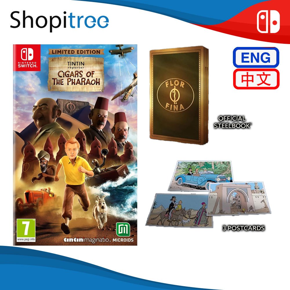 Nintendo Switch Tintin Reporter: Cigars of the Pharaoh [Limited Edition ...