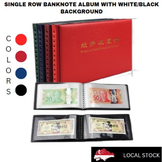 MINGTAI (PCCB) Banknote album booklet single row for 40 banknotes ...