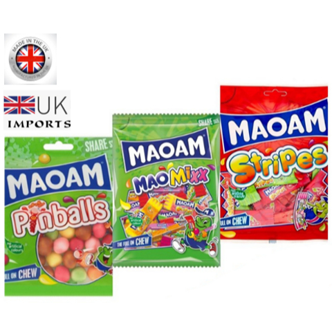 Maoam Pinballs /Mao Mixx /Stripes Candy Sweets 140g (Germany) OR ...