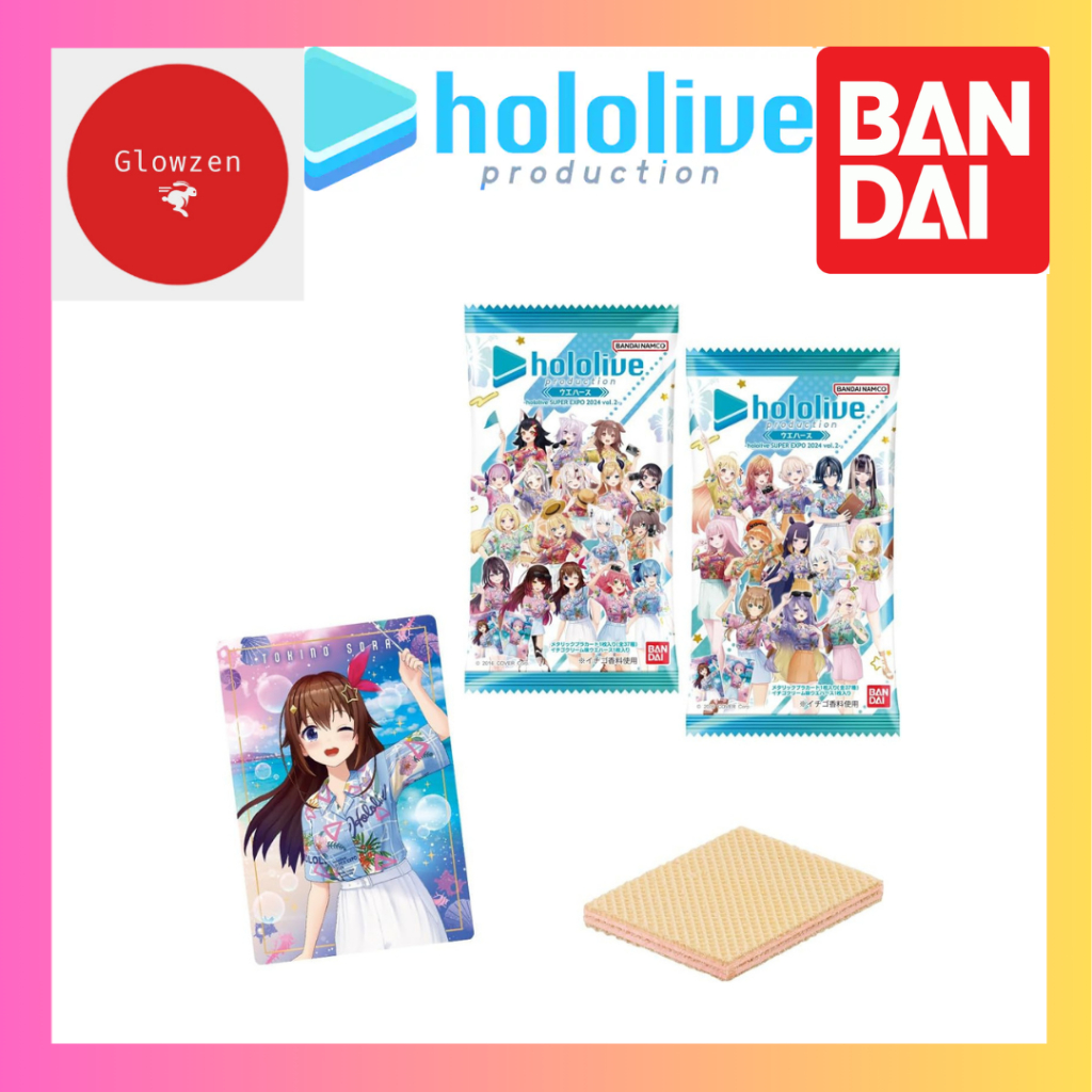 BANDAI HOLOLIVE PRODUCTION Wafers - hololive SUPER EXPO 2024 vol.2 - (20 pieces) Wafers (Baked ...