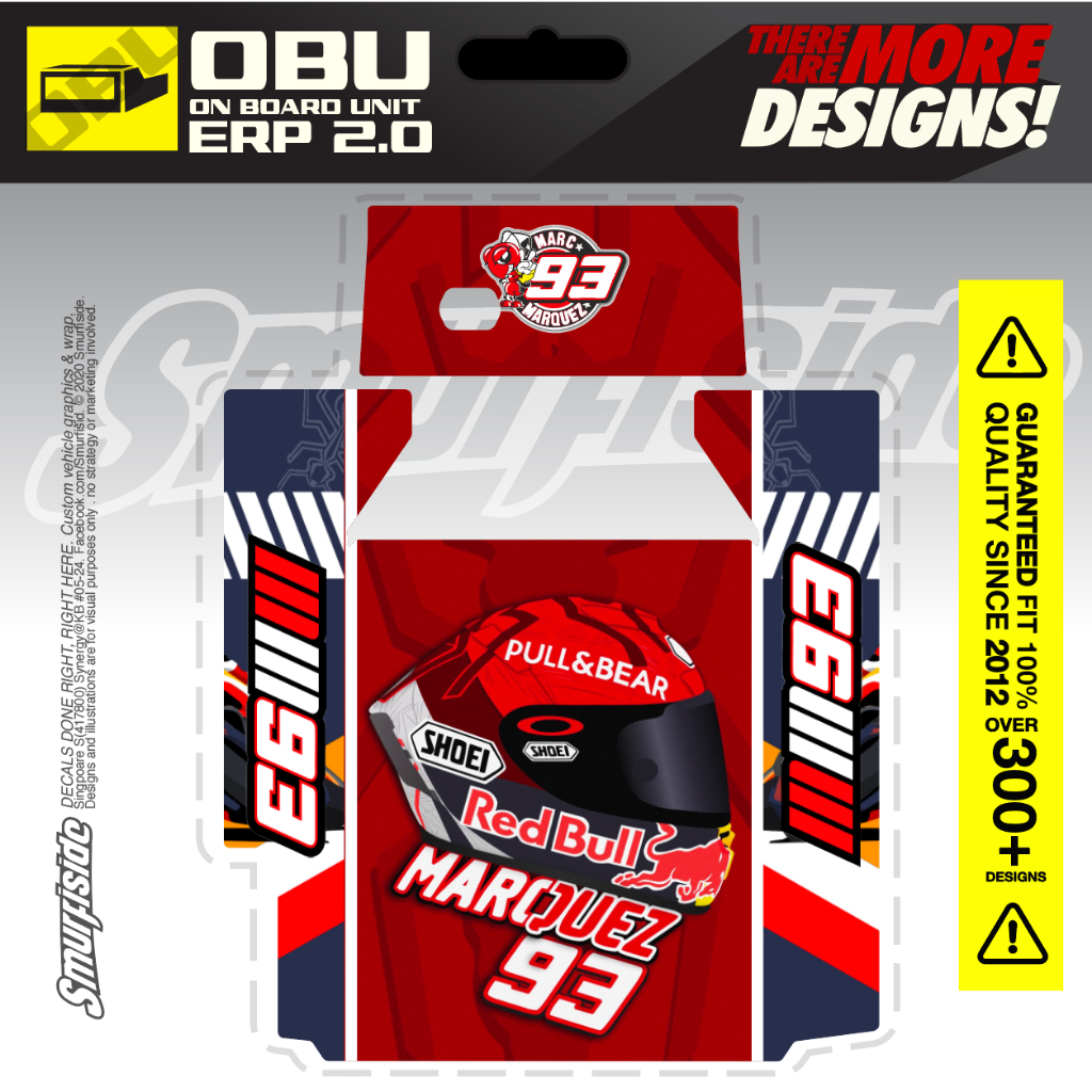 Motorcycle OBU decal sticker Design pack 8 MotoGP | Shopee Singapore