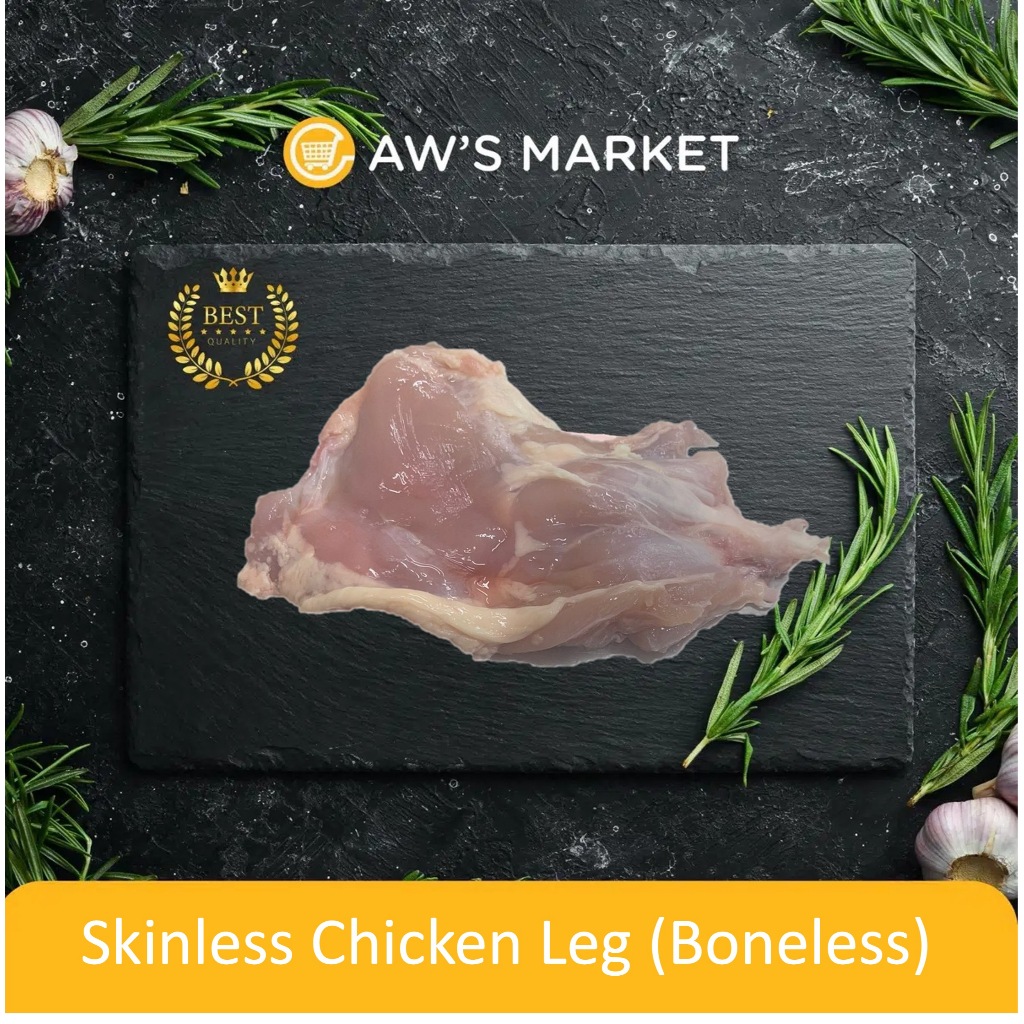 Aw's Market Skinless Chicken Leg (Boneless) [180g] | Shopee Singapore