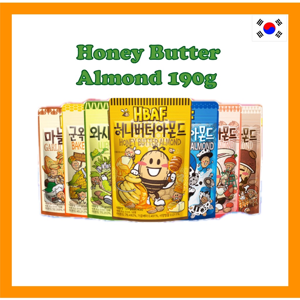 [HBAF] ⭐️MUST BUY⭐ Honey Butter Almond / 190g / Total 30 Tastes / Baked ...